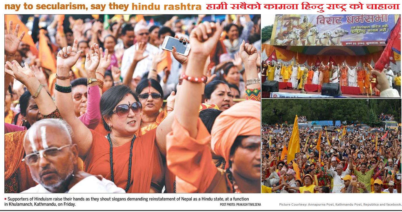 Huge Hindu Gathering held to reinstate Hindu State in Nepal. | Struggle ...