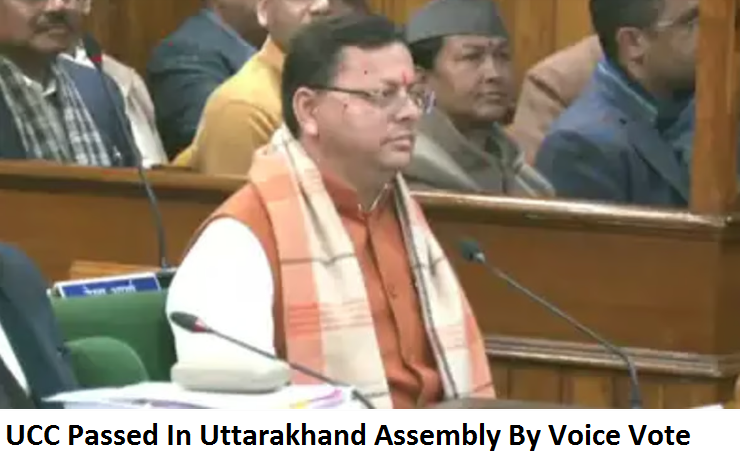 Uttarakhand becomes first state to pass landmark Uniform Civil Code ...