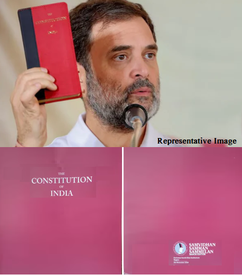 Red Cover Constitution Note Pad Row: Complaint in ECI against RaGa to ...